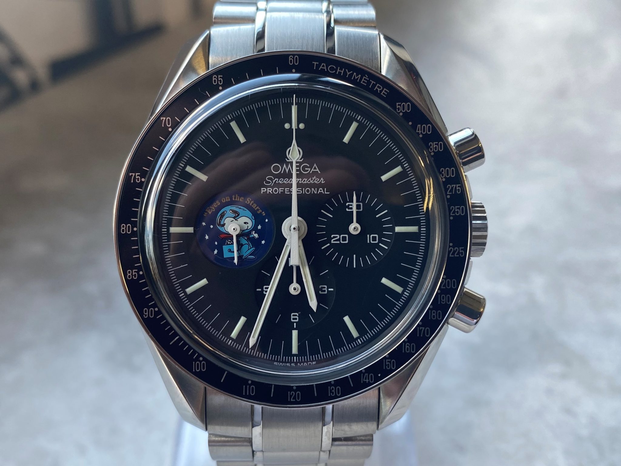 OMEGA SPEEDMASTER PROFESSIONAL SNOOPY. REF. 35785100. STAINLESS STEEL ...