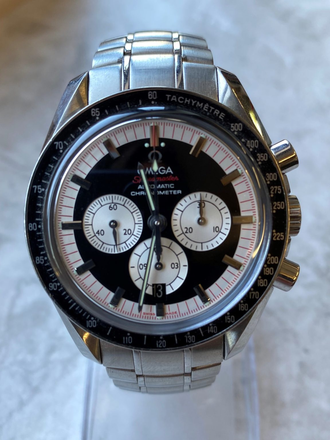 OMEGA SPEEDMASTER MICHAEL SCHUMACHER "THE LEGEND COLLECTION". STAINLESS ...