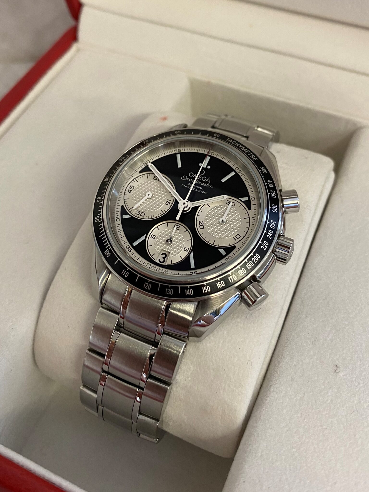 Omega Speedmaster Racing - Ref: 32630405001002 - Full Set. Panda Dial ...