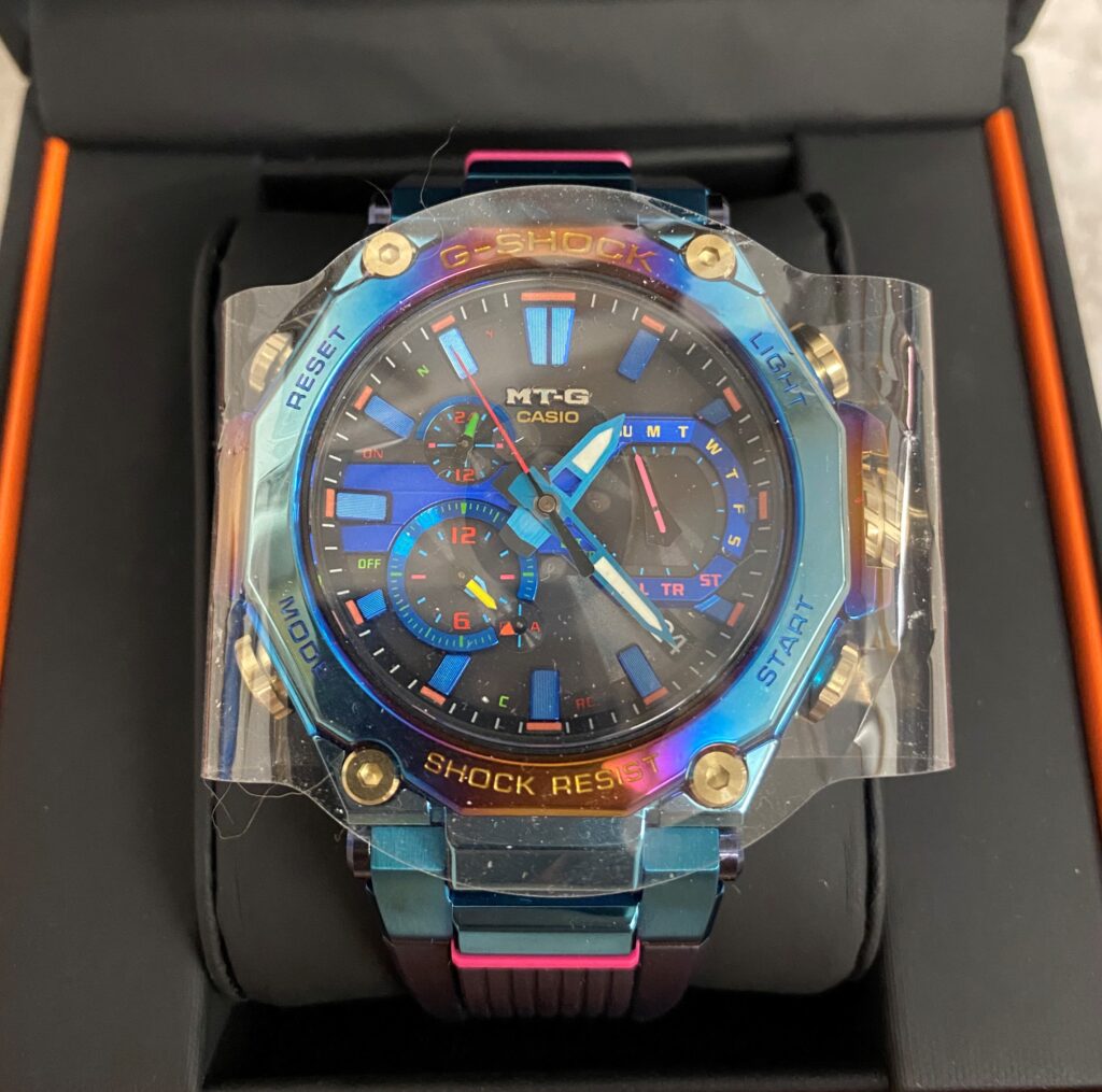 Casio G-shock Casio - Ref: Mtg-b2000h-2ajr - Blue Phoenix - Full Set ...
