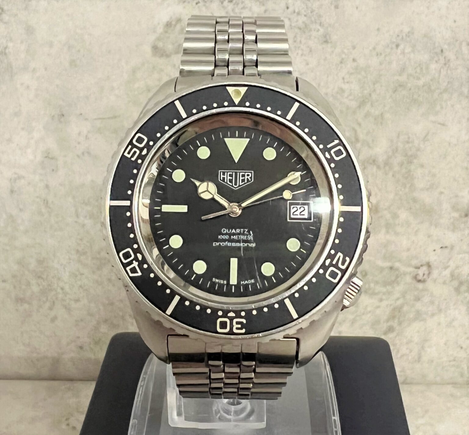 Heuer Deep Dive 1000m Super Professional Diver Watch Quartz - Full Set ...